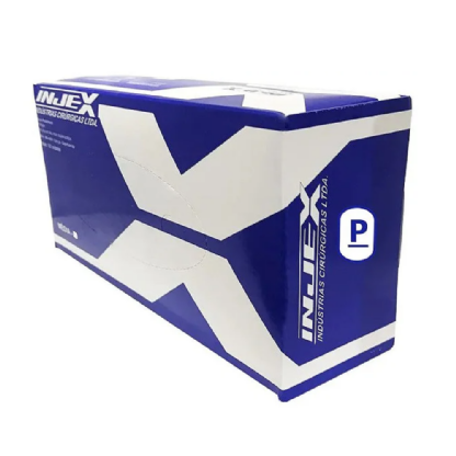 LUVA DE PROCED LATEX C/PO P CX C/100 UN (INJEX)