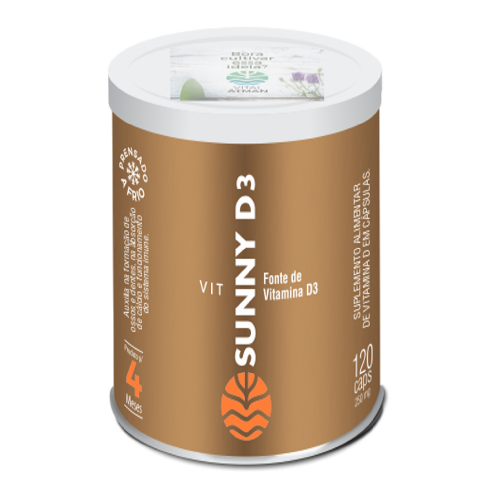 Vit Sunny D3 2000 UI 120 Cápsulas Vital Atman