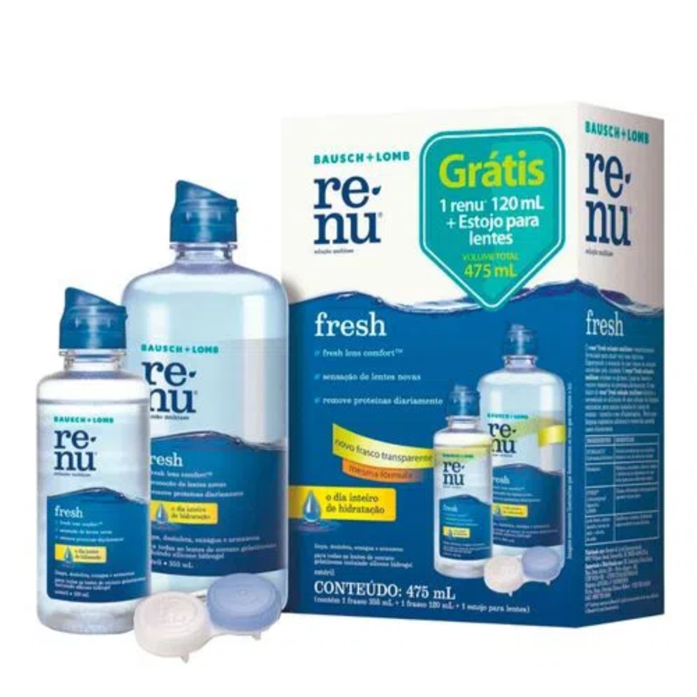 RENU PLUS SOL 355ML | Solução 120ML para Cuidados com Lentes