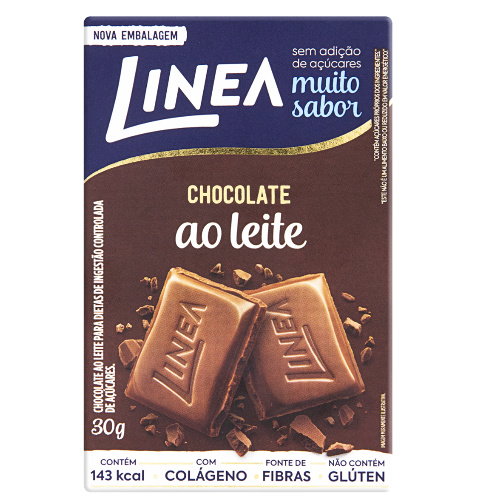 CHOCOLATE DIET LINEA AO LEITE 30G