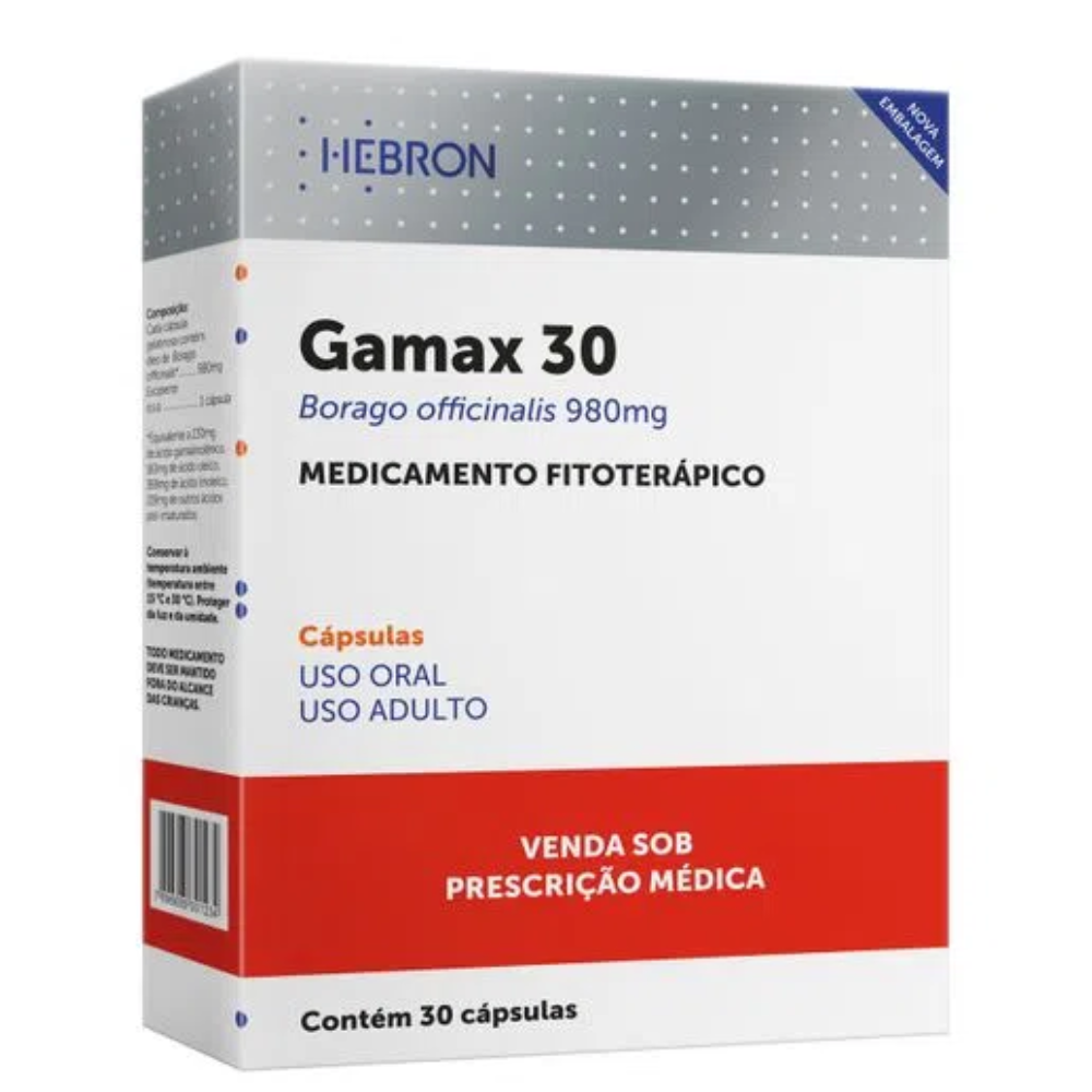 GAMAX 980MG 30 CPS