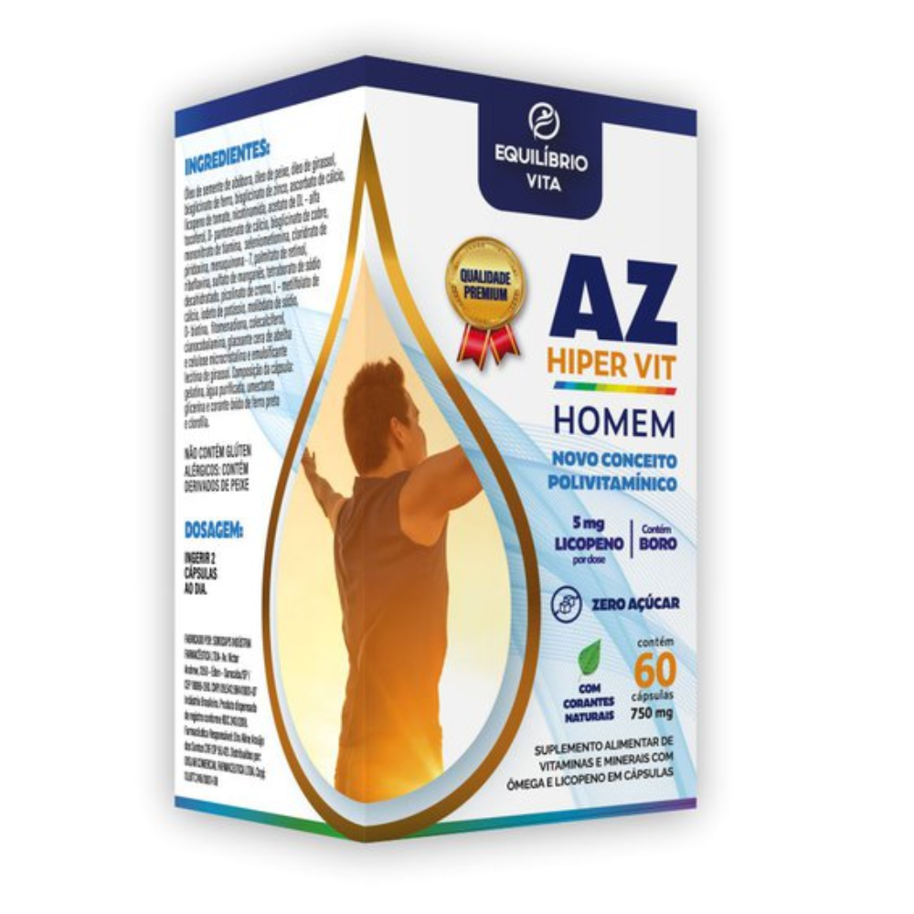 HIPERVIT AZ HOMEM C 60CAPS EQBV